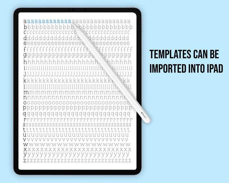 Typewriter Serif Style Handwriting Practice Sheets - Etsy Canada