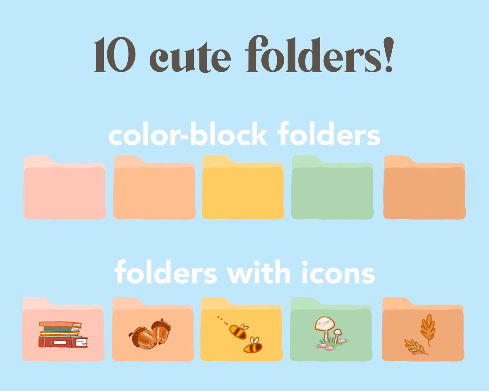 Cottage-core Folder Desktop Icons Macbook & Windows Files | Etsy