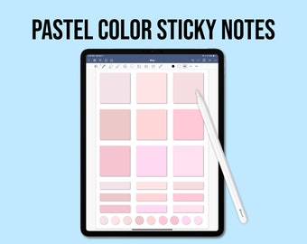 Pastel Colors Sticky Notes Digital Download | Etsy