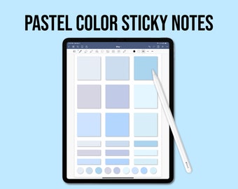 Pastel Pink Colors Sticky Notes Digital Download | Etsy