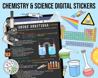 Biology & Anatomy Digital Stickers Hand-drawn iPad Goodnotes, PNG File ...