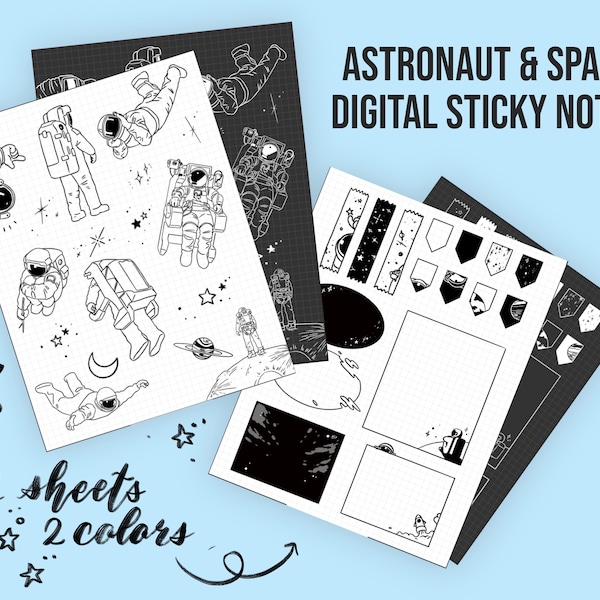 Space Sticky Notes - Etsy