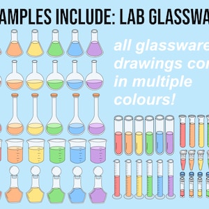 Chemistry & Science Digital Stickers | Hand-drawn iPad Goodnotes, PNG ...