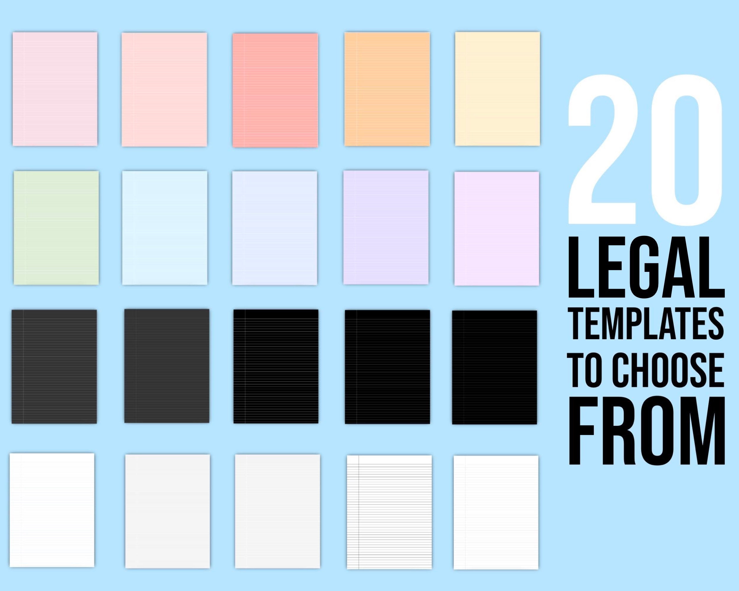 100 Colorful Paper Templates Bundle Digital Writing Grid - Etsy