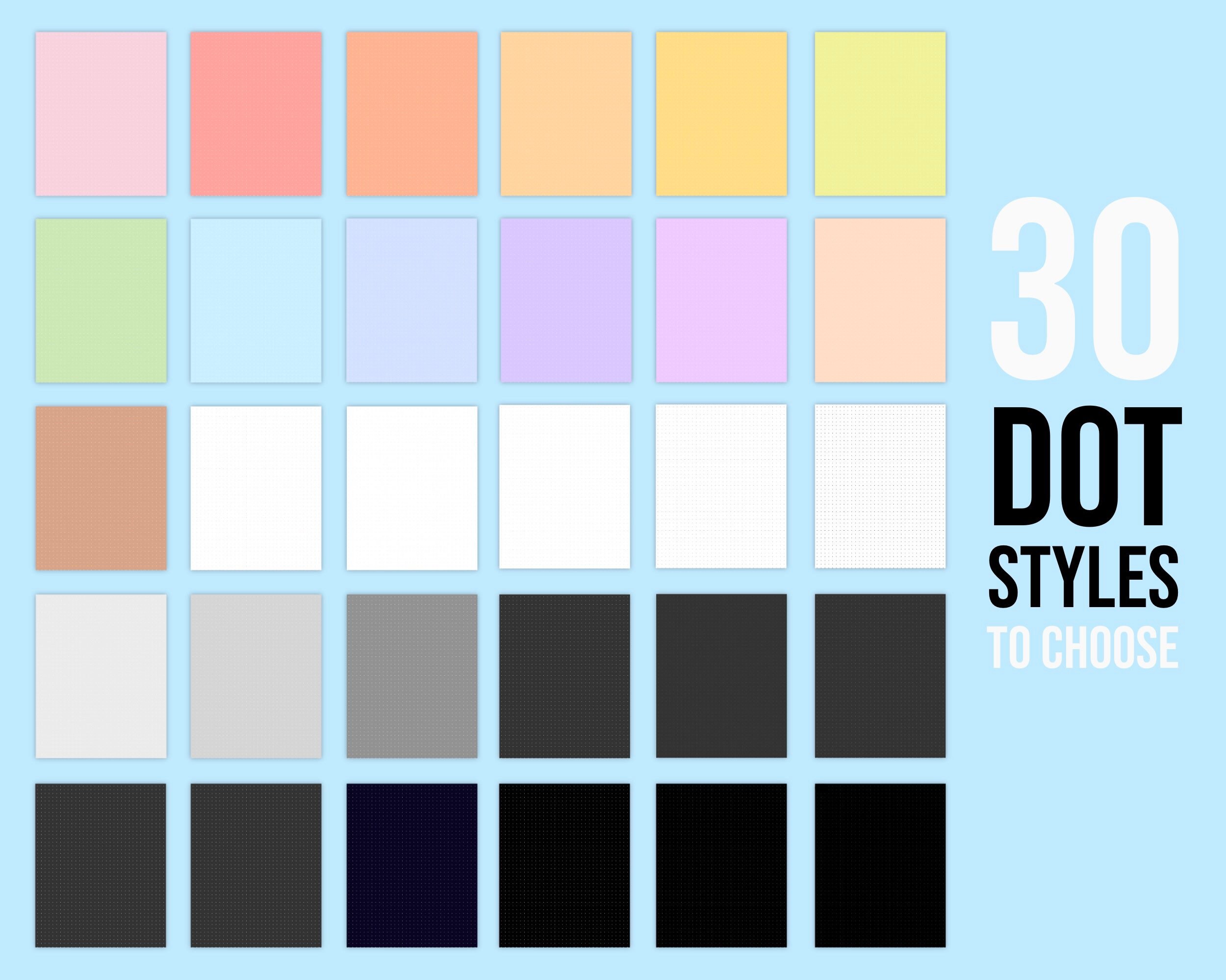 100 Colorful Paper Templates Bundle Digital Writing Grid - Etsy