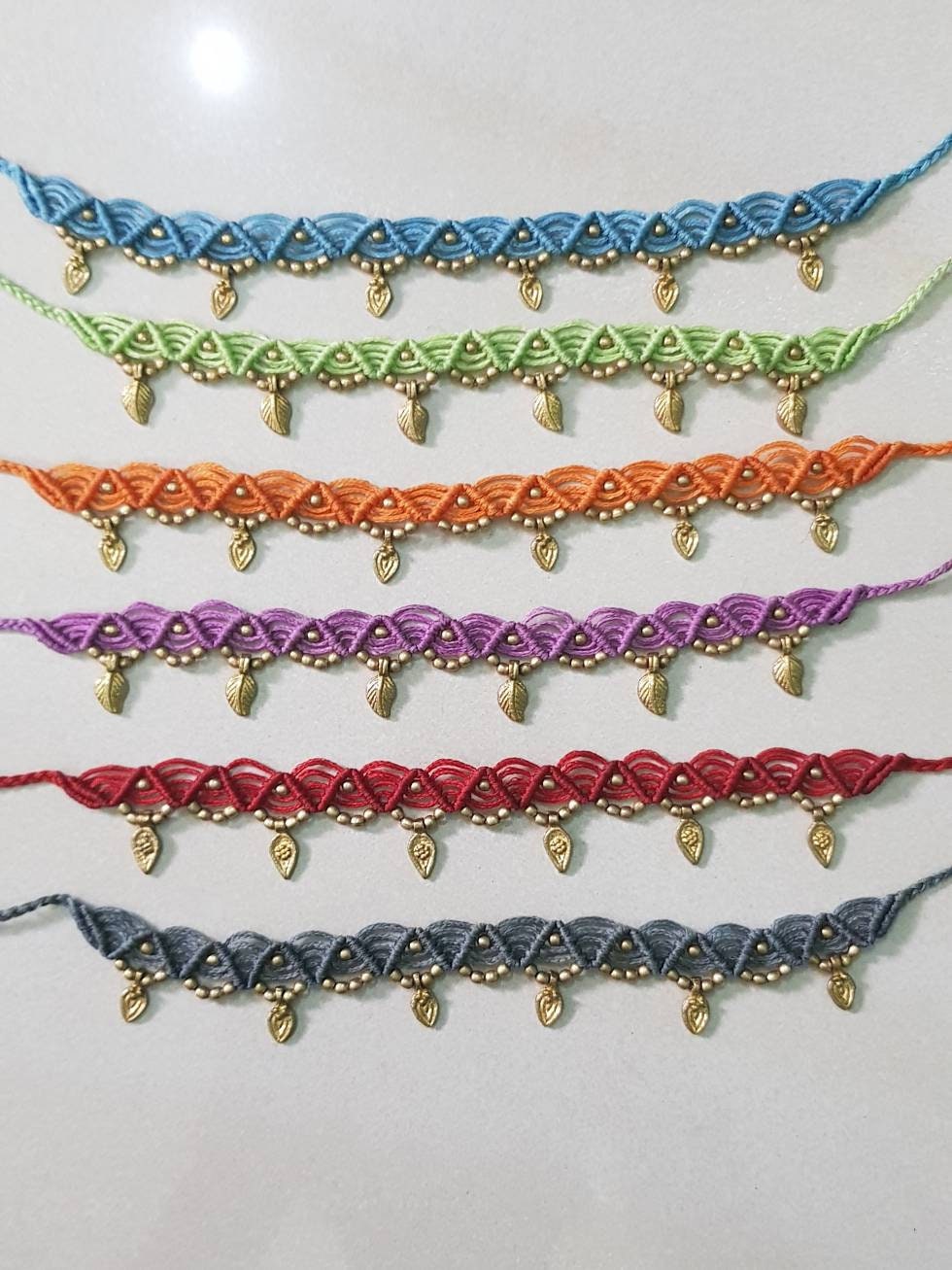 Macrame Anklets | Etsy