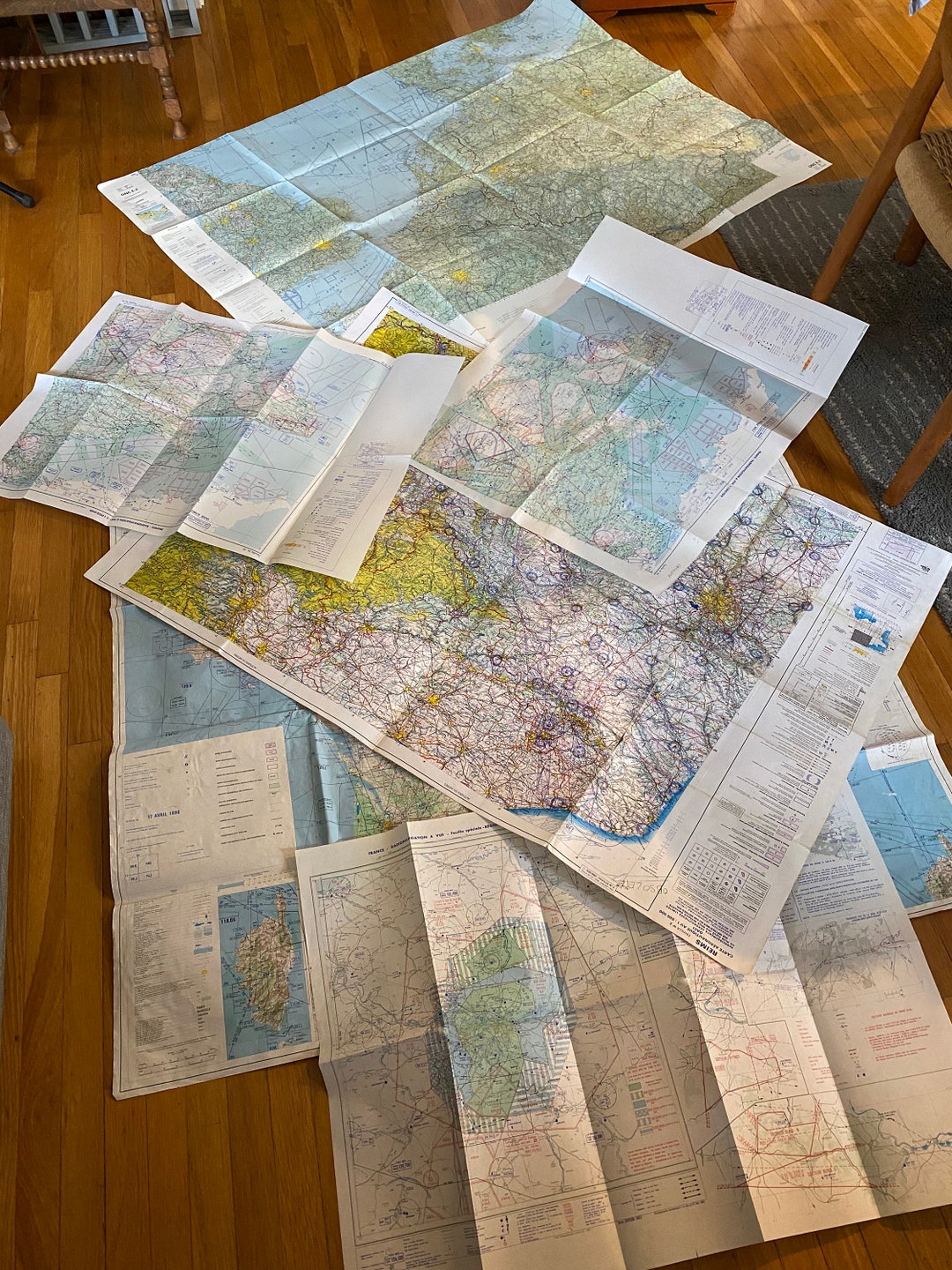 16 Colorful European Aeronautical Charts - Etsy
