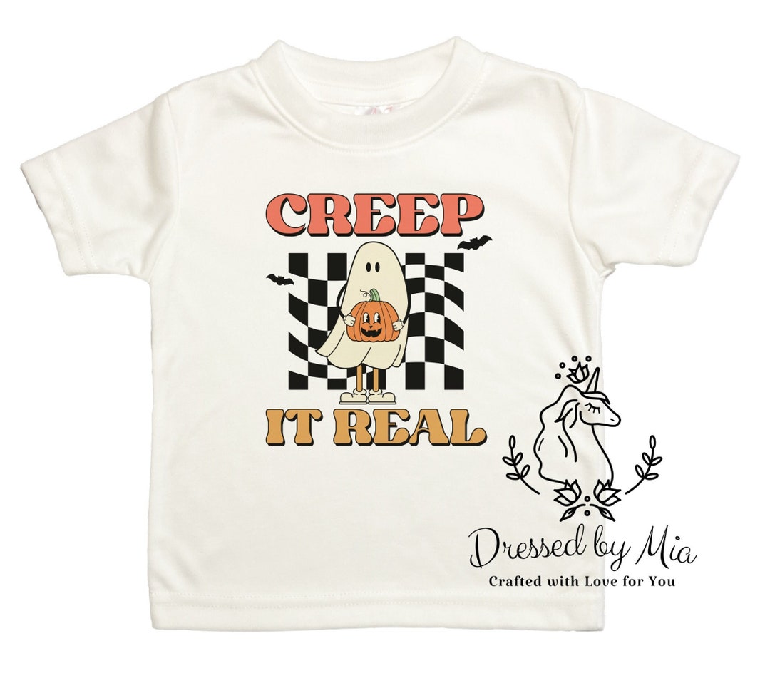 Creep It Real Shirt, Boy Ghost Shirt, Kids Halloween Shirt, Pumpkin ...