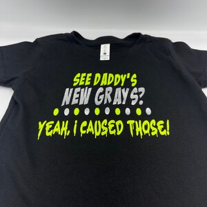 Kids Cause of Daddy's Grays Father's Day Shirt, Kids Father's Day Shirt ...