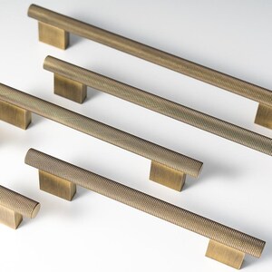 Modern Knurled Brass Handle Knobs, Textured Cabinet Handle Pull Knob ...