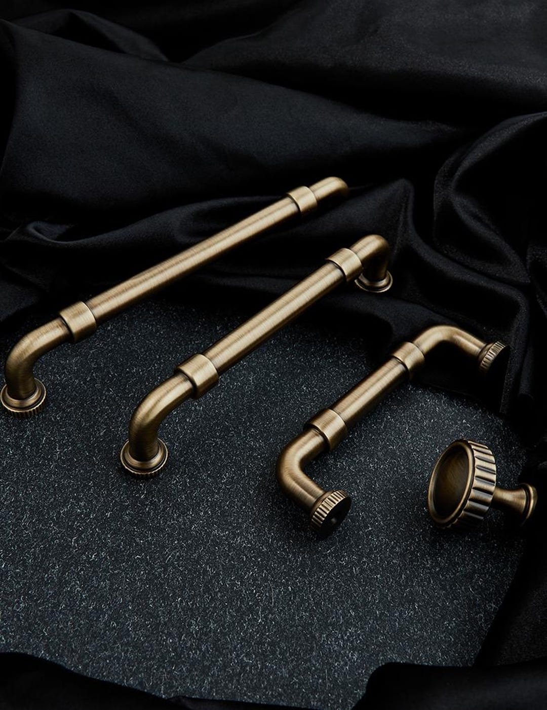 Antique Kitchen Cabinet Handles, Retro Luxury Cupboard Drawer Handle ...