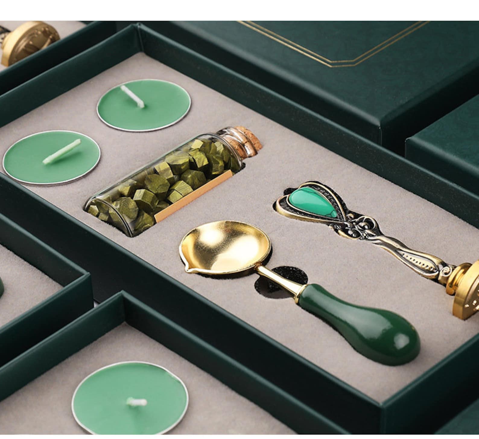 Premium Vintage Gift Box Wax Seal Kit Custom Wax Seal Stamp - Etsy Norway