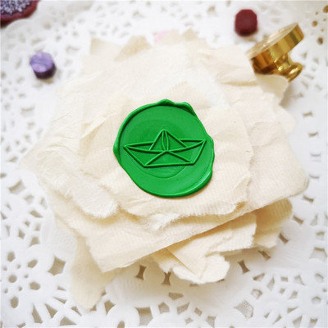 Boat Origami Paper Wax Seal Wax, Custom Wax Seal Kit, Wax Stamp ...