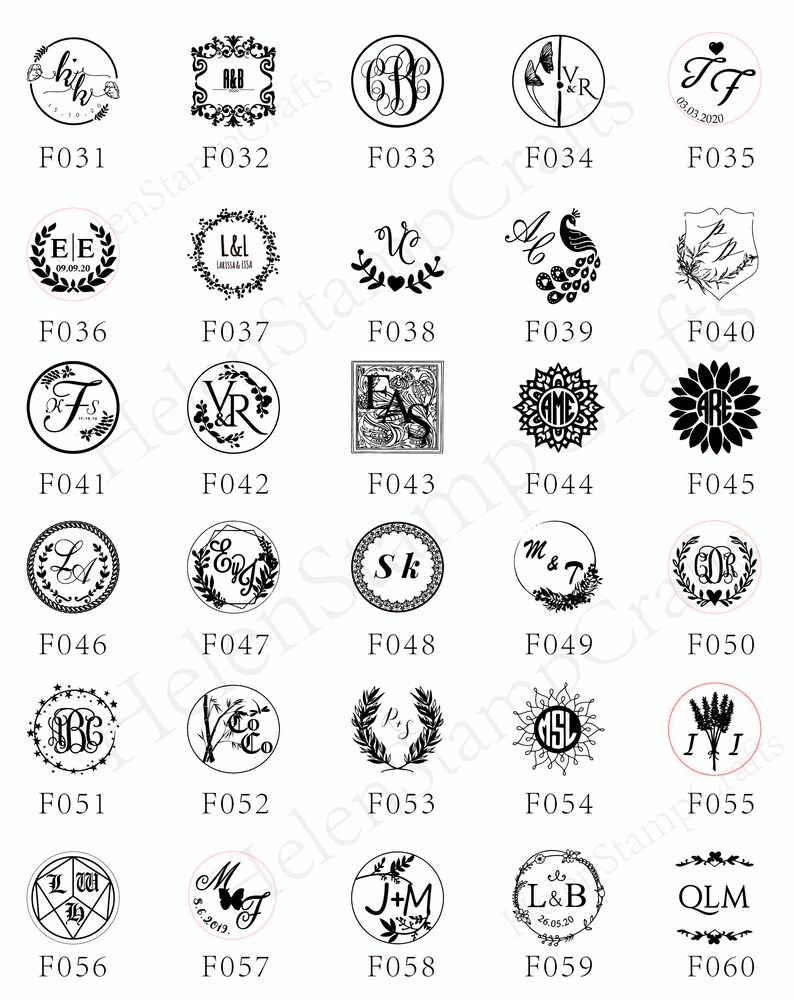 Personalized Tree Wedding Wax Seal Stamp custom Tree Initials | Etsy