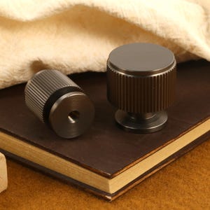 Gunmetal Black Kitchen Cabinet Handles, Retro Luxury Brass Cupboard Drawer Knob Pull, Vintage ...