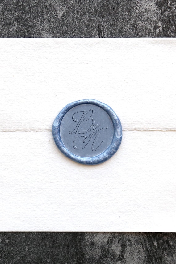 Custom Initials Wax Seal Stampwedding Wax Seal - Etsy