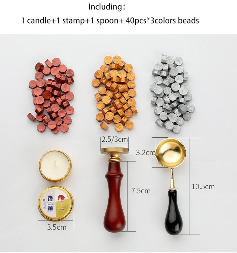 Premium Vintage Gift Box Wax Seal Kit Custom Wax Seal Stamp - Etsy