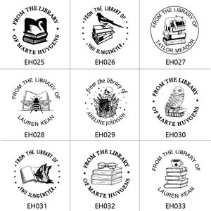 From the Library of Embosser, Custom Book Embosser,custom Embosser ...