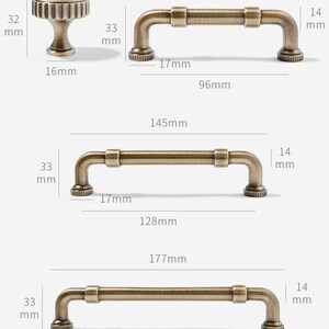 Antique Kitchen Cabinet Handles, Retro Luxury Cupboard Drawer Handle ...