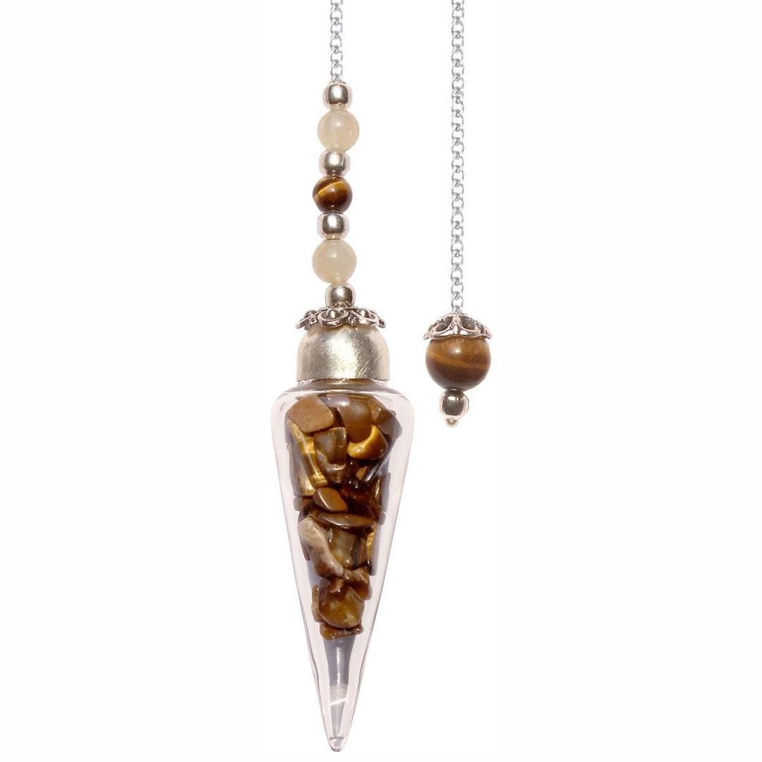 Tiger Eye Chips Pendulum ~ Divination Tool - Etsy