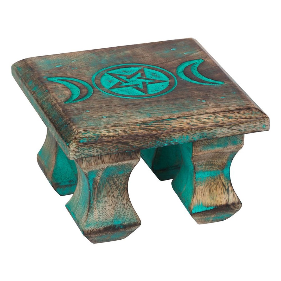 Altar Table Triple Moon 15*15*10. Altar Tools, Altar Gifts, Paganism ...