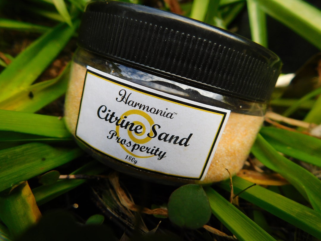 Citrine Sand for Prosperity 180g Jar of Citrine Ground Crystals - Etsy