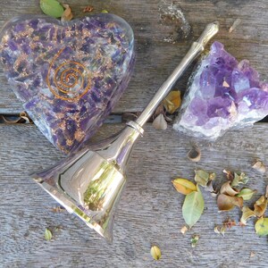 Altar Bell Metal silver Pentacle Wiccan Altar Bell Pagan Ritual Bell ...