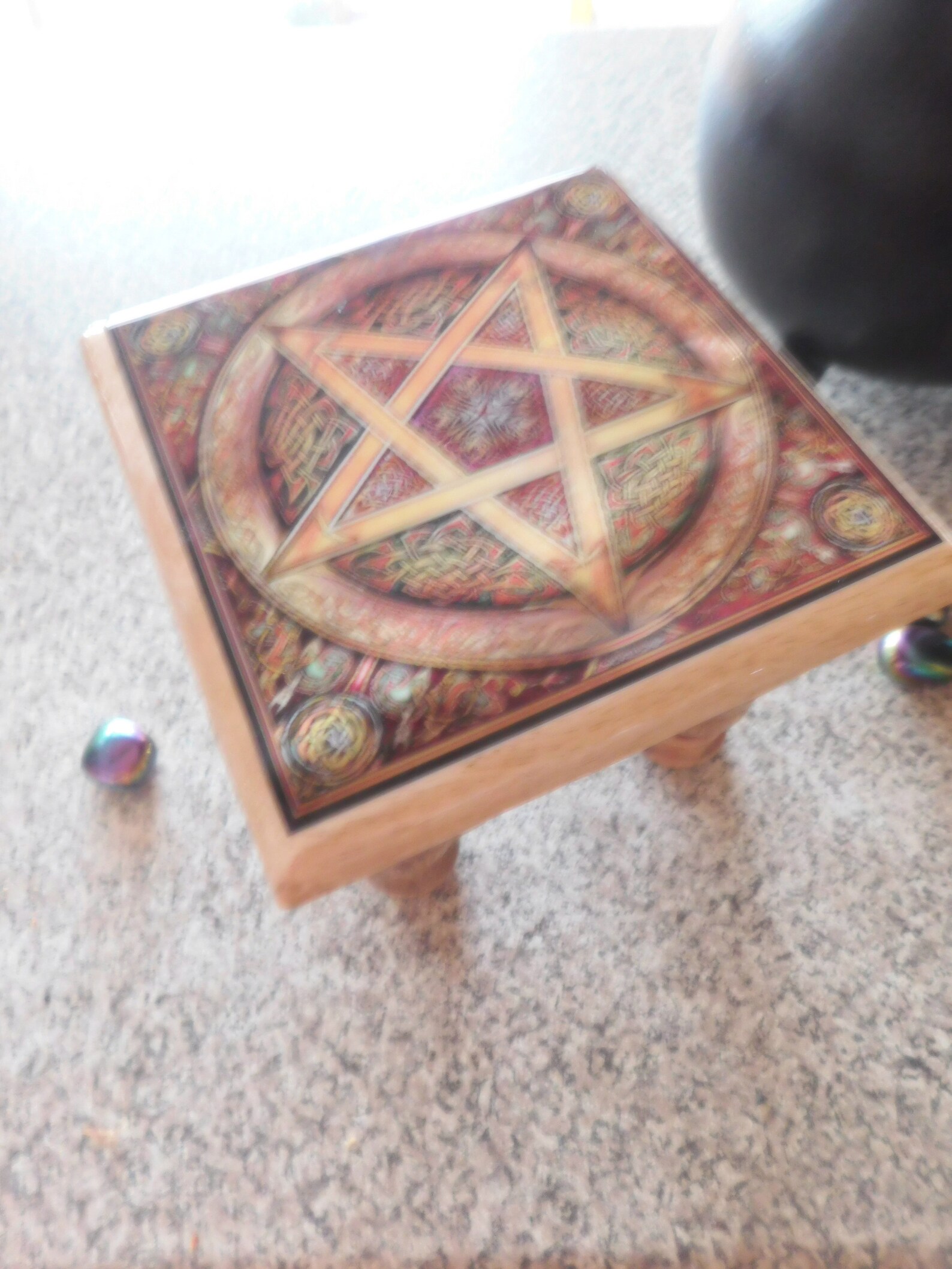 Wiccan/Witchcraft/Paganism Altar Set. Altar Table/ Mortar & | Etsy