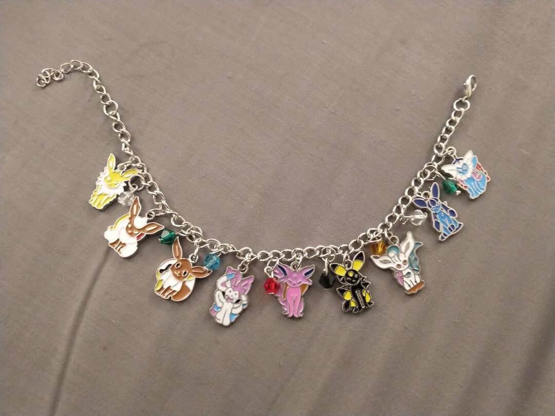 Pokemon Eevee Charm Bracelet Set. Great for Charms for Your Project or ...