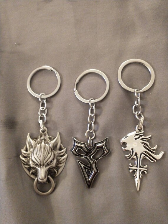 Final Fantasy 7 8 and 10 Keychain Lot | Etsy