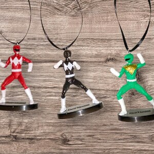Power Rangers Figurine Ornament Set of 5 - Etsy