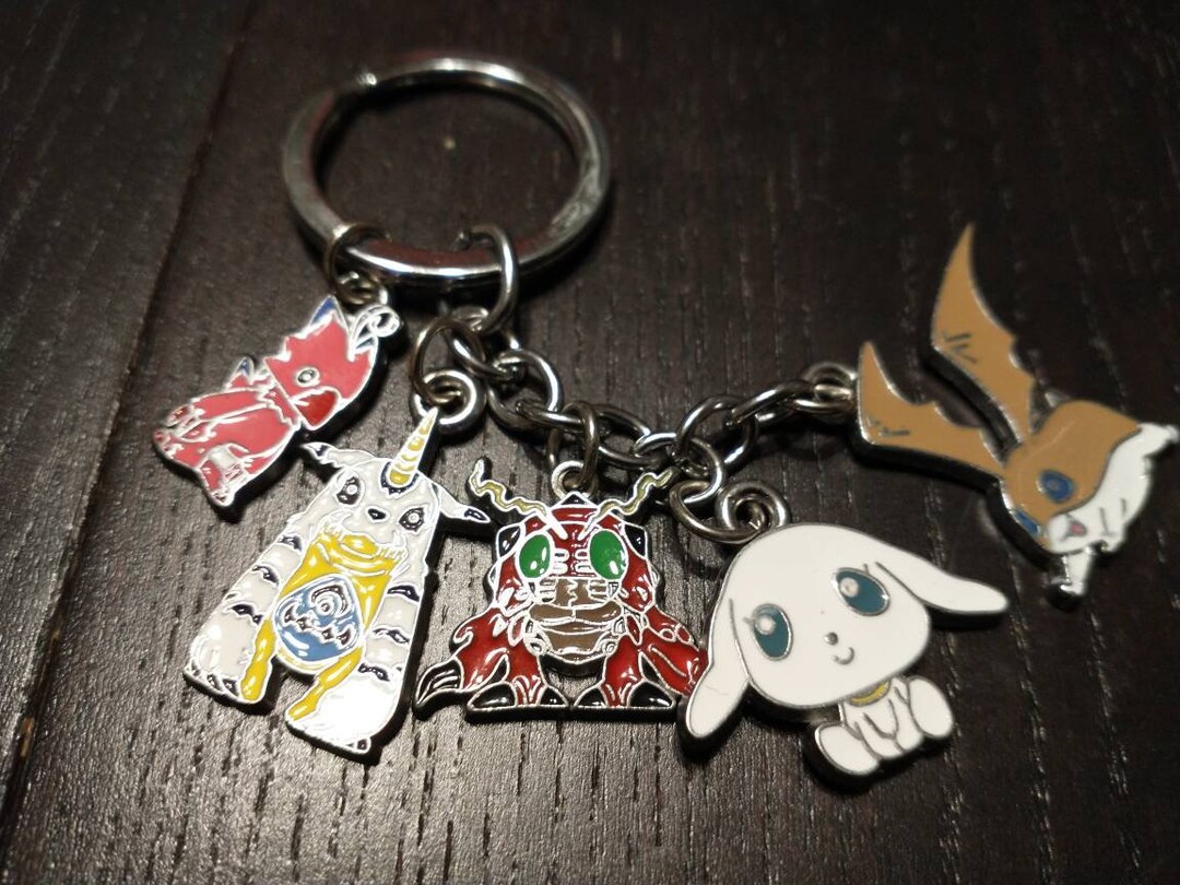 Digimon Digital Monster Charm Keychain Set. Great for a Keychain or to ...