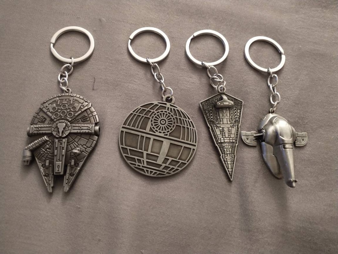 Star Wars Space Ship Set of 4 Keychains Metal - Etsy