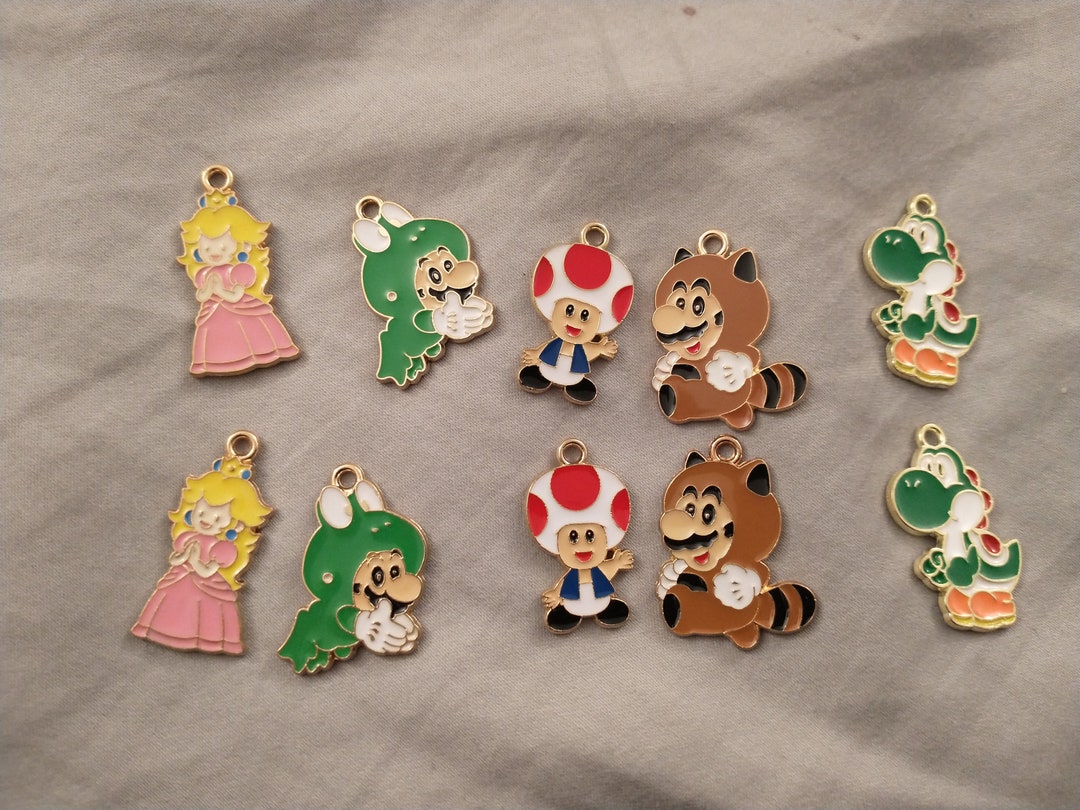 Super Mario Charm Set of 10 Charms. Great for to Use as Charms for a ...