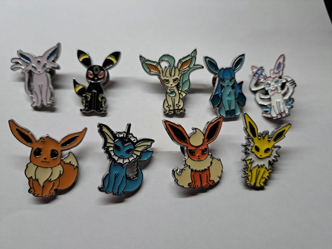 Pokemon Eevee Evolutions Pin Set of 9 Pins. - Etsy