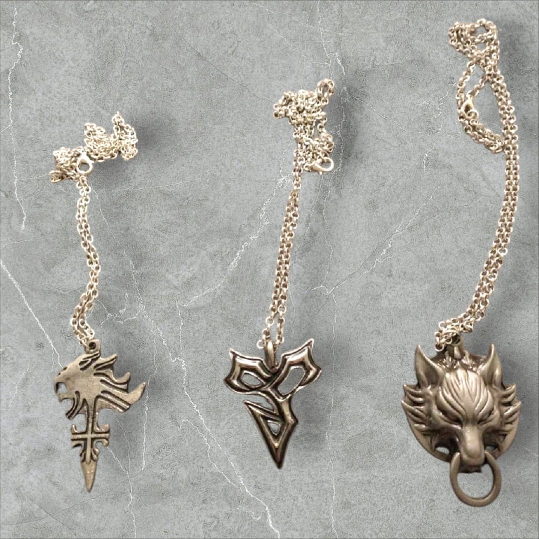 Final Fantasy 7, 8, and 10 Necklace Lot - Etsy