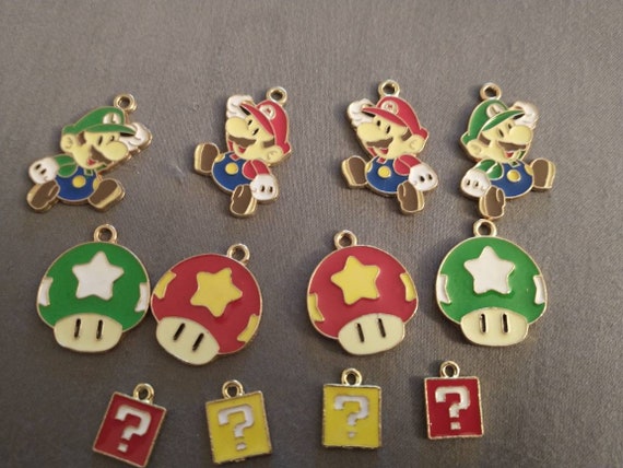 Super Mario Charm Set of 12 Charms. Great for to Use as Charms - Etsy