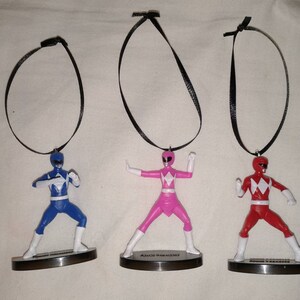 Power Rangers Figurine Ornament Set of 5 - Etsy