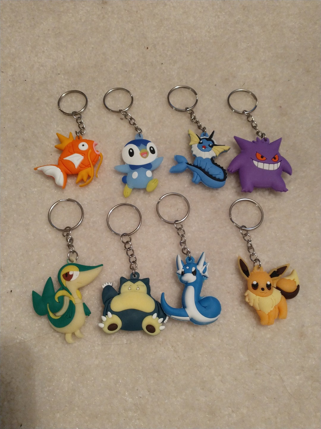 Pokemon Character Vinyl Keychain Lot of 8 Keychains - Etsy