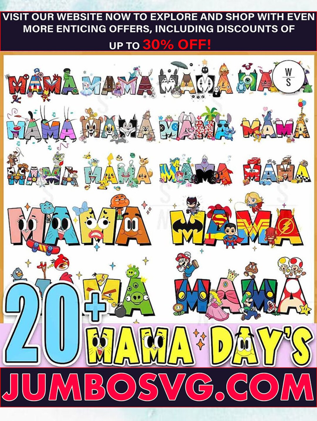20 Mama Cartoon Movie PNG Bundle, Family Vacation PNG, Custom Mom Png ...