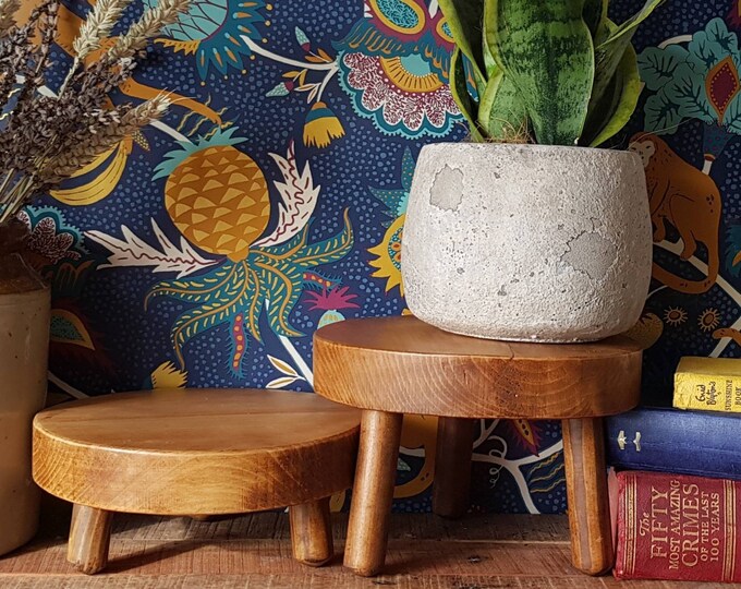 Chunky 3 Legged Wooden Plant Pot Stands - Etsy