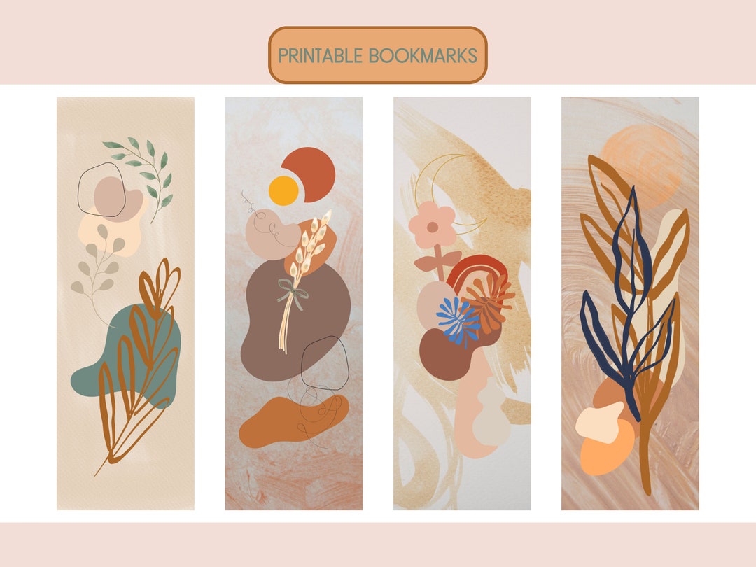 BOHO Printable Bookmarks | Digital Bookmarks | Book Lovers Gift ...