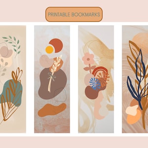 BOHO Printable Bookmarks Digital Bookmarks Book Lovers Gift INSTANT ...