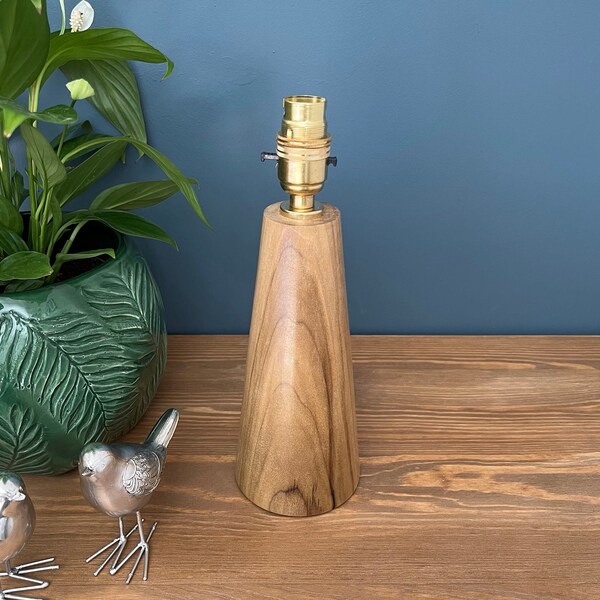 Wooden Lamp Base - Etsy UK