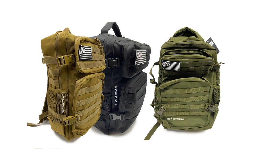 11.5x19 Canvas Military Tactical Inspired Design Outdoor Travel Hiking ...