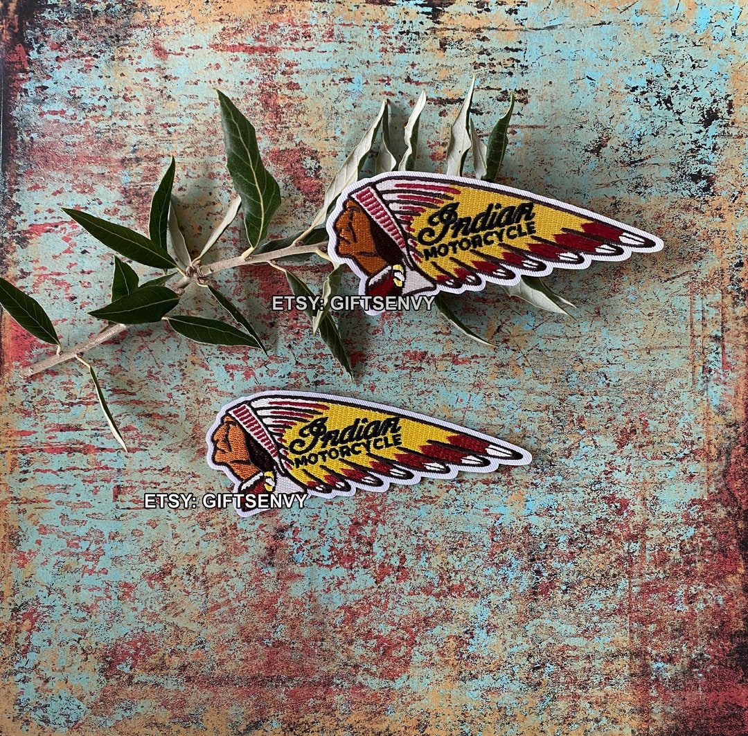 Iron-on Embroidered American Native Appliqué Patch Native Indian Patch ...