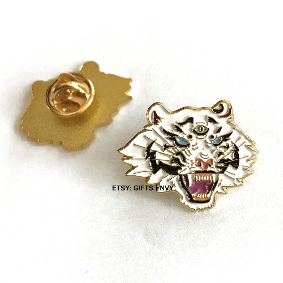 3 Eyes Tiger Pin Animal Lapel Pin Safari Wild Animal Pin - Etsy