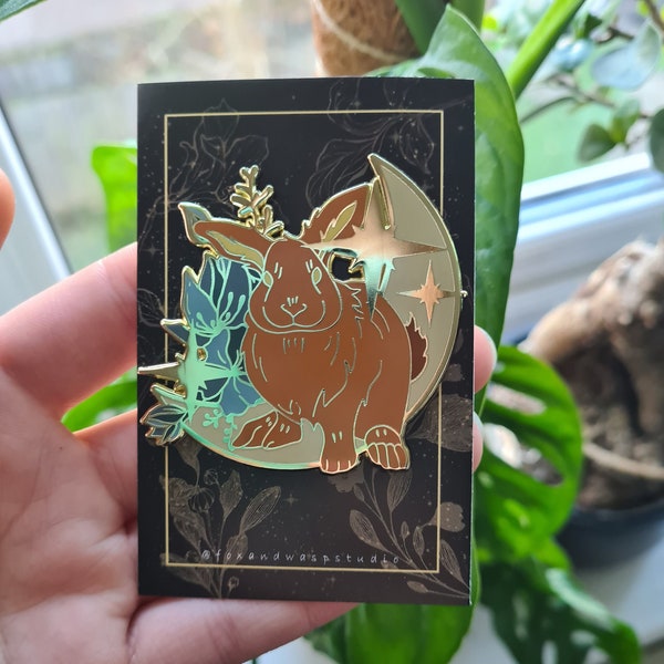 Bunny Enamel Pin - Etsy
