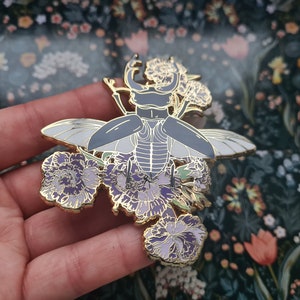 Stag Beetle Hard Enamel Pin - Etsy