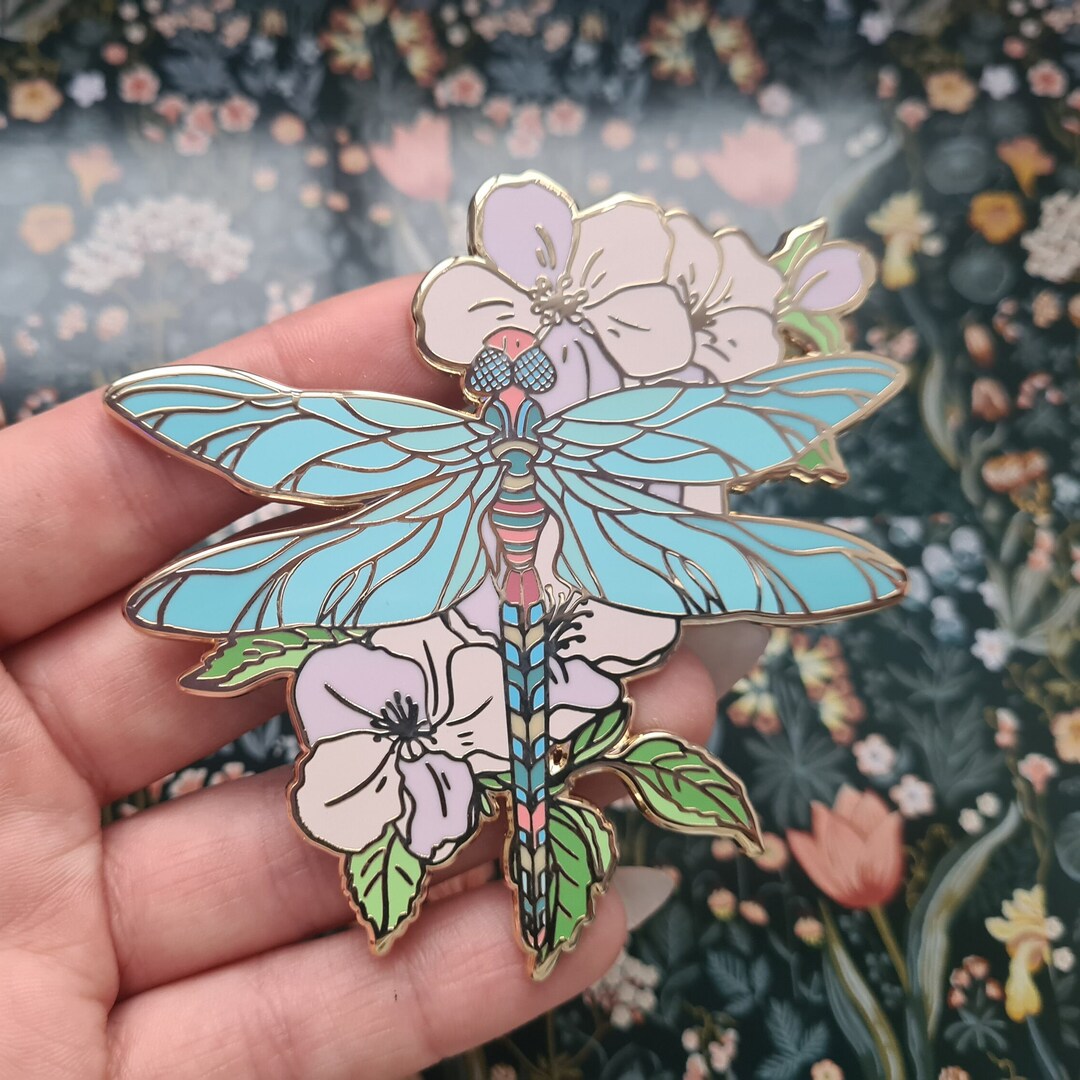 Dragonfly Hard Enamel Pin - Etsy